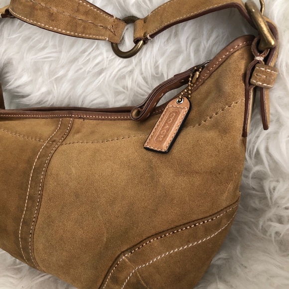 Coach | Bags | Coach Leather Suede Bag | Poshmark